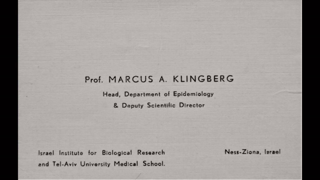 Really Interesting People - MARCUS KLINGBERG, aged 97